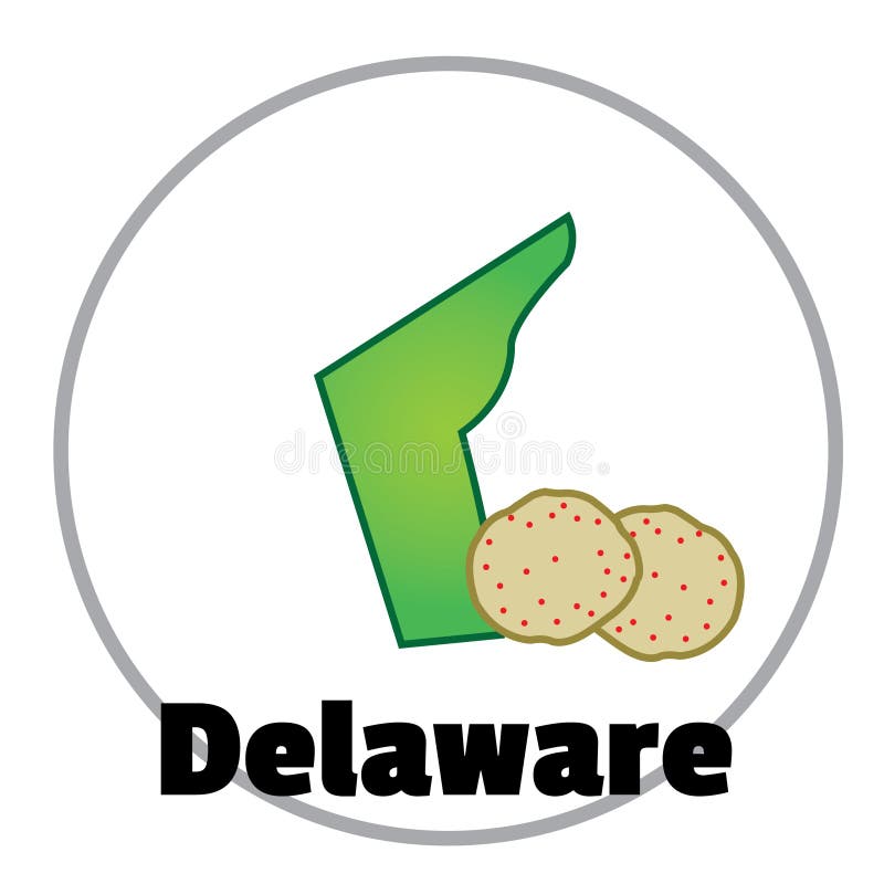 Delaware State Map. Vector Illustration Decorative Design Stock Vector ...