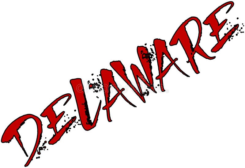 Delaware Text Sign Illustration Stock Vector - Illustration of round ...