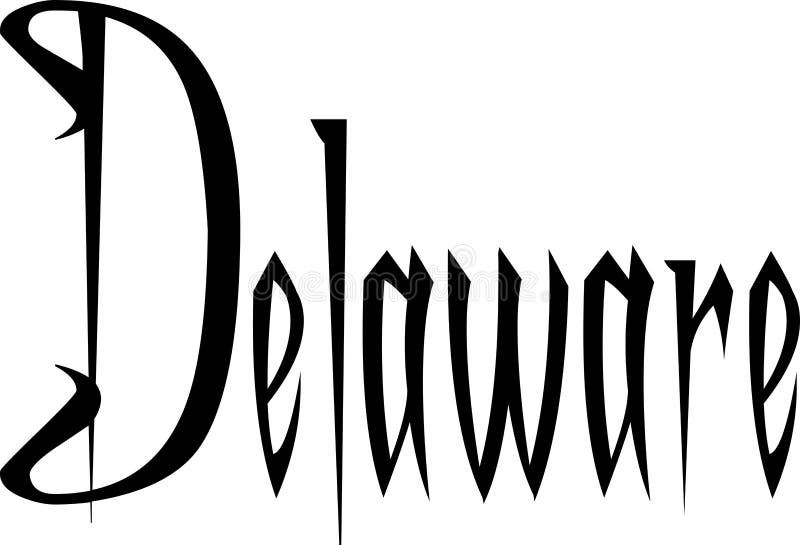 Delaware Text Sign Illustration Stock Vector - Illustration of graphic ...