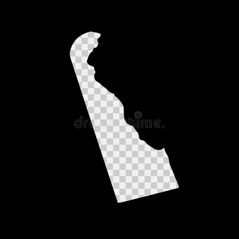 Delaware US State Stencil Map. Laser Cutting Template on Transparent ...