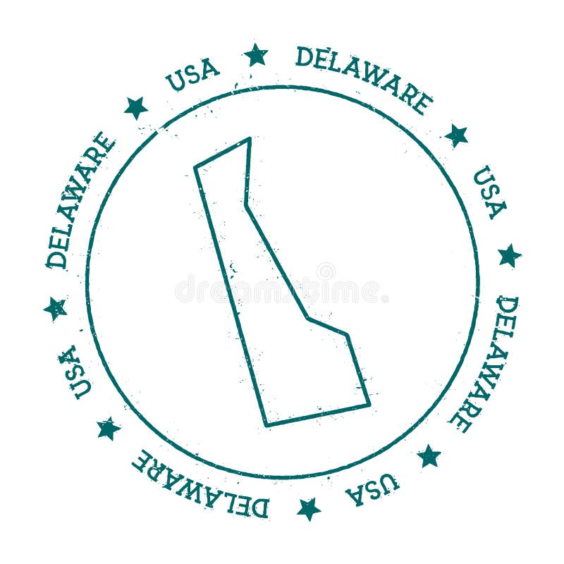 Delaware vector map. stock vector. Illustration of citizenship - 98048804