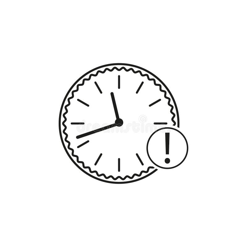 Delay Icon Design Isolated. Clock Icon. Vector Illustration. Eps 10 ...
