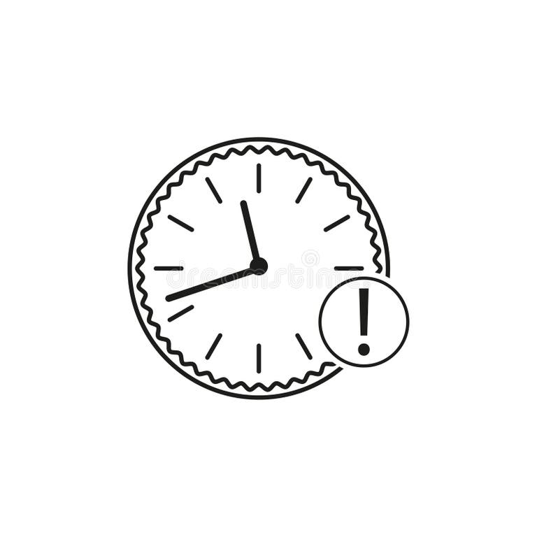 Delay Icon Design Isolated. Clock Icon. Vector Illustration. Eps 10 ...