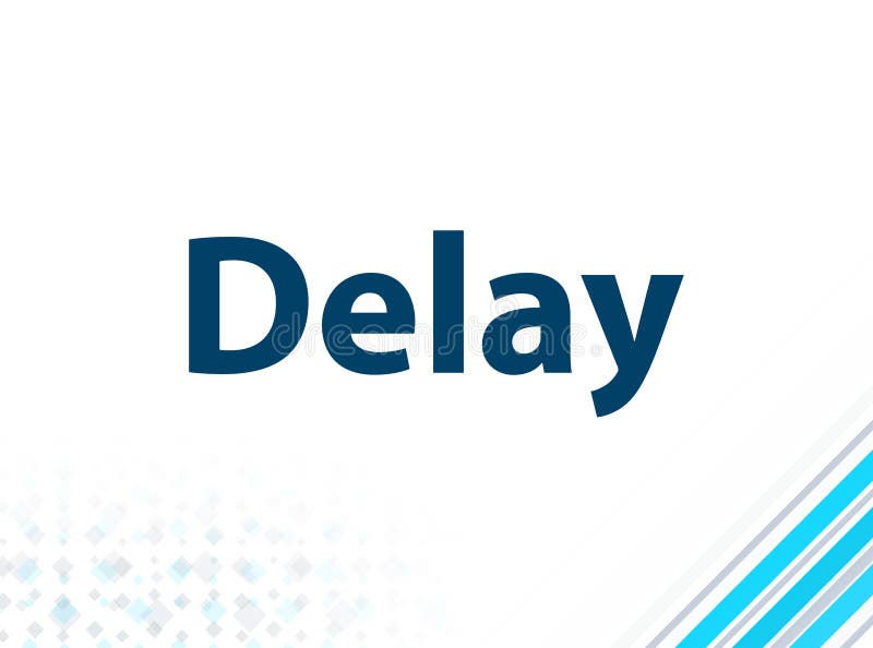 Delay Modern Flat Design Blue Abstract Background Stock Illustration ...