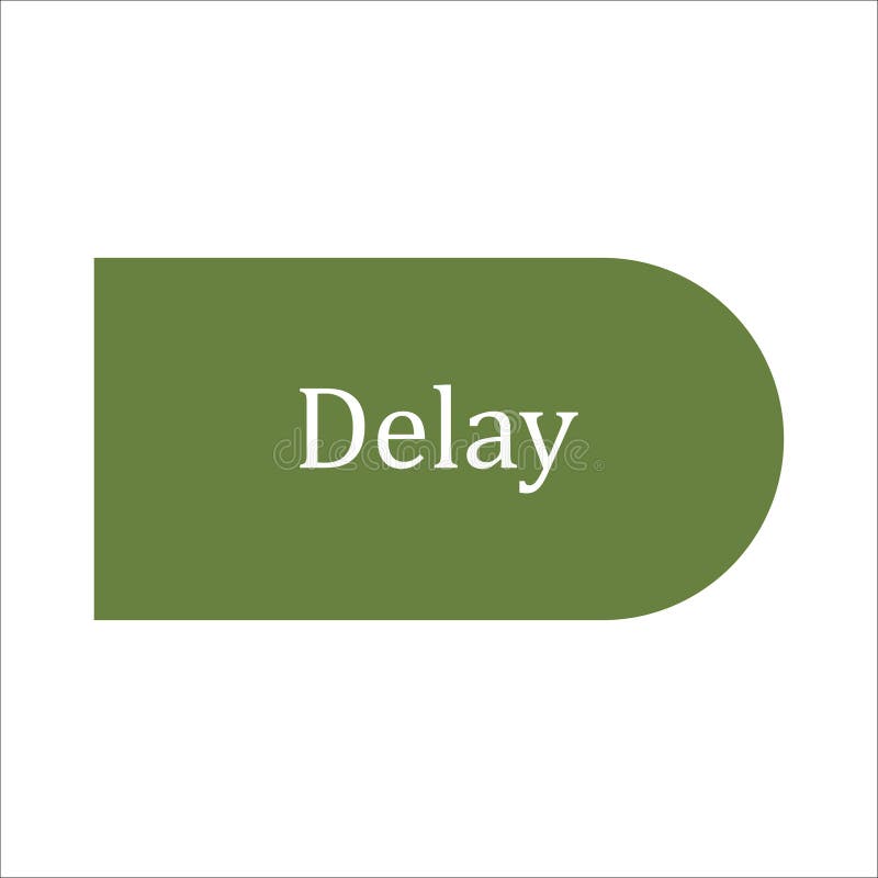 Delay symbols in flowchat stock illustration. Illustration of computer ...