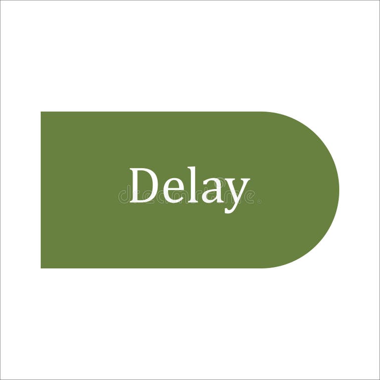 Delay symbols in flowchat stock illustration. Illustration of computer ...