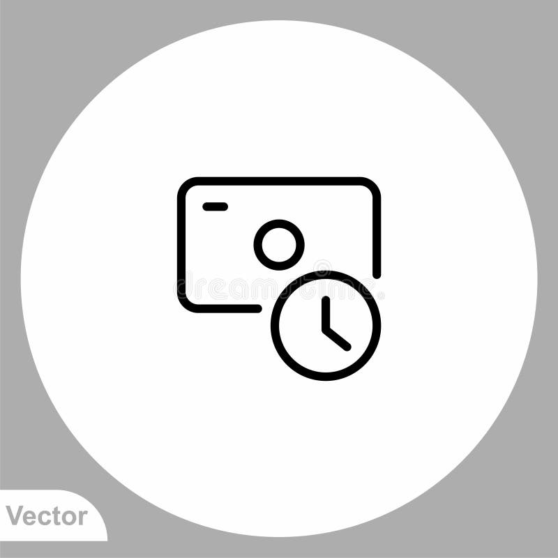 Delay Vector Icon Sign Symbol Stock Vector - Illustration of count ...