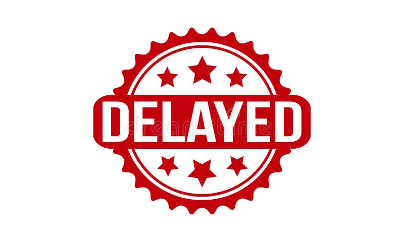Delayed stamp stock illustration. Illustration of button - 103116675