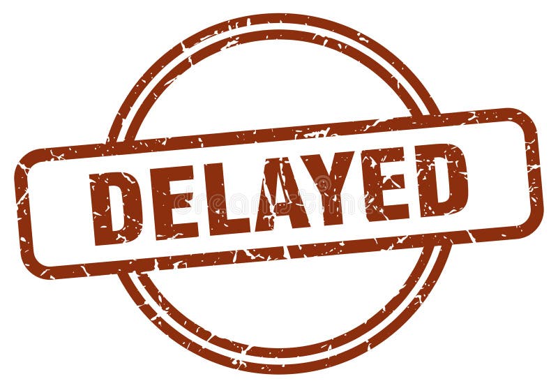 Delayed stamp stock illustration. Illustration of button - 103116675