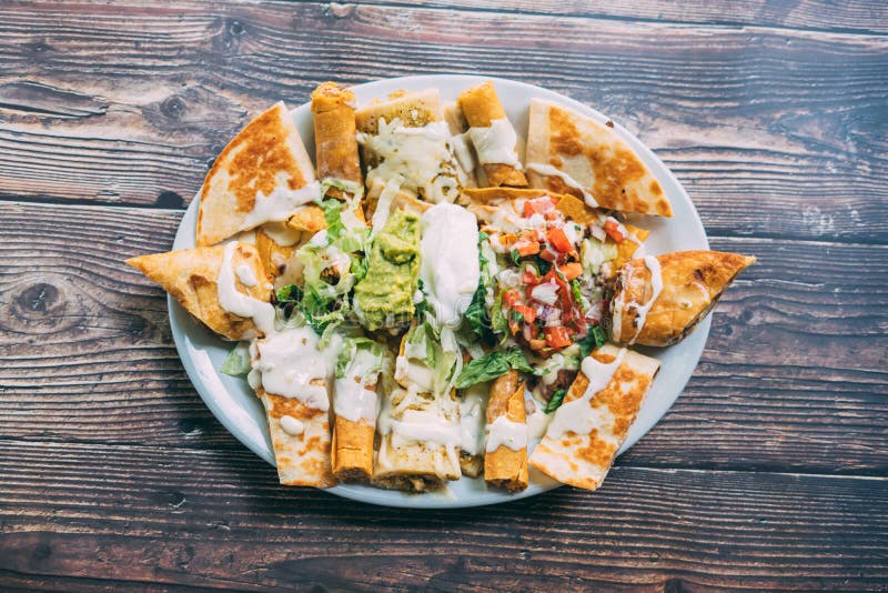 A Delcious Quesadillas Platter Stock Image - Image of lunch, cheddar ...