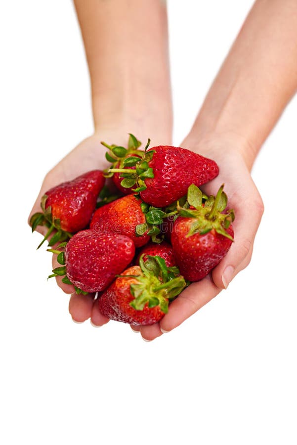 Delectable Berries. Cropped Studio Shot of a Bunch of Strawberries in a ...