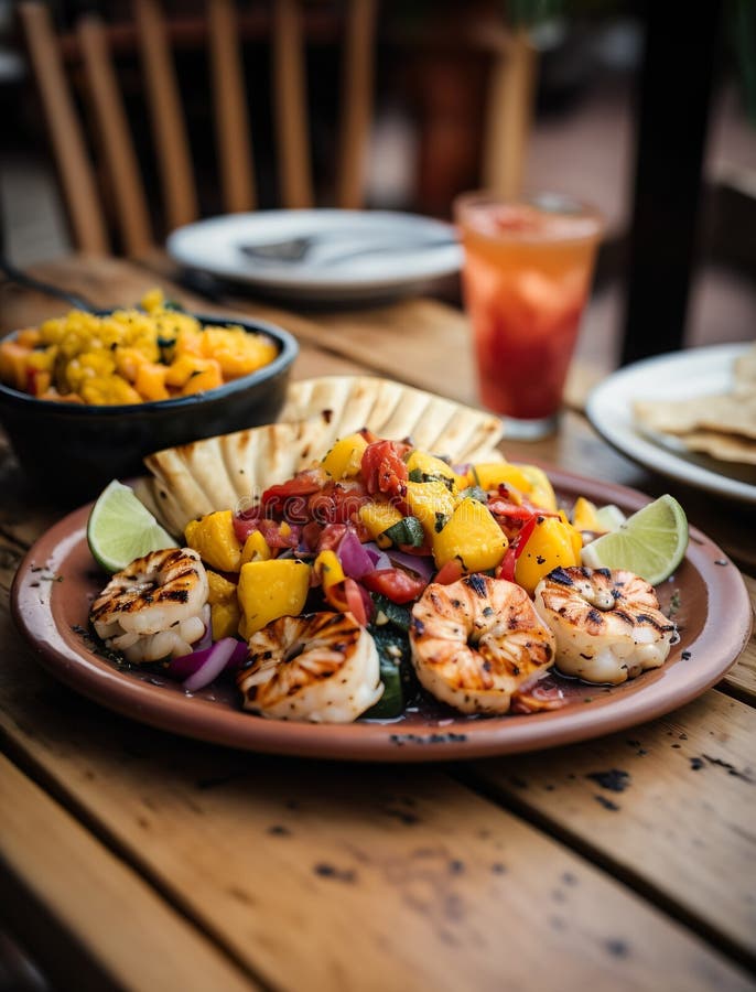 Delectable Culinary Feast for the Senses Stock Illustration ...