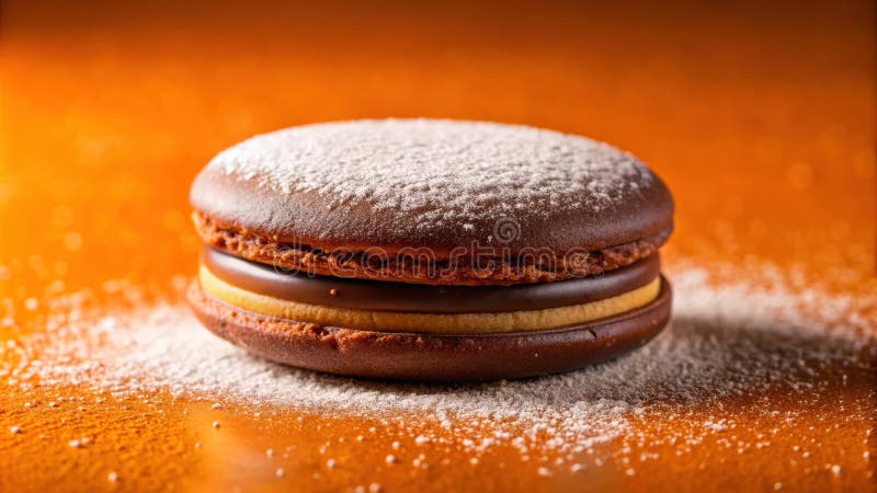 A Delectable Double-layered Chocolate Cookie, Generously Dusted with ...