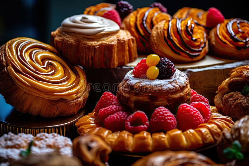 Pastry Selection Stock Illustrations – 378 Pastry Selection Stock ...
