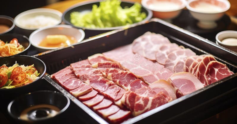 A Delectable Set of Shabu Shabu and Suki Shabu in a Japanese Restaurant ...