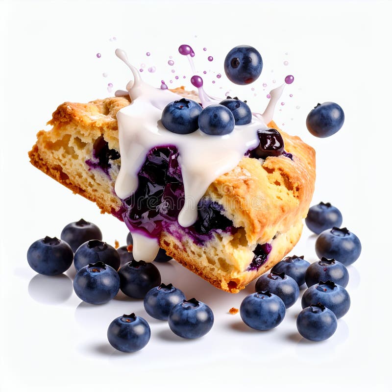 Blueberry Bliss, Scone Temptation with Creamy Topping, Fruit Explosion ...