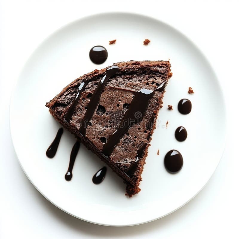 A Delectable Slice of Chocolate Cake on a Transparent Backdrop Stock ...