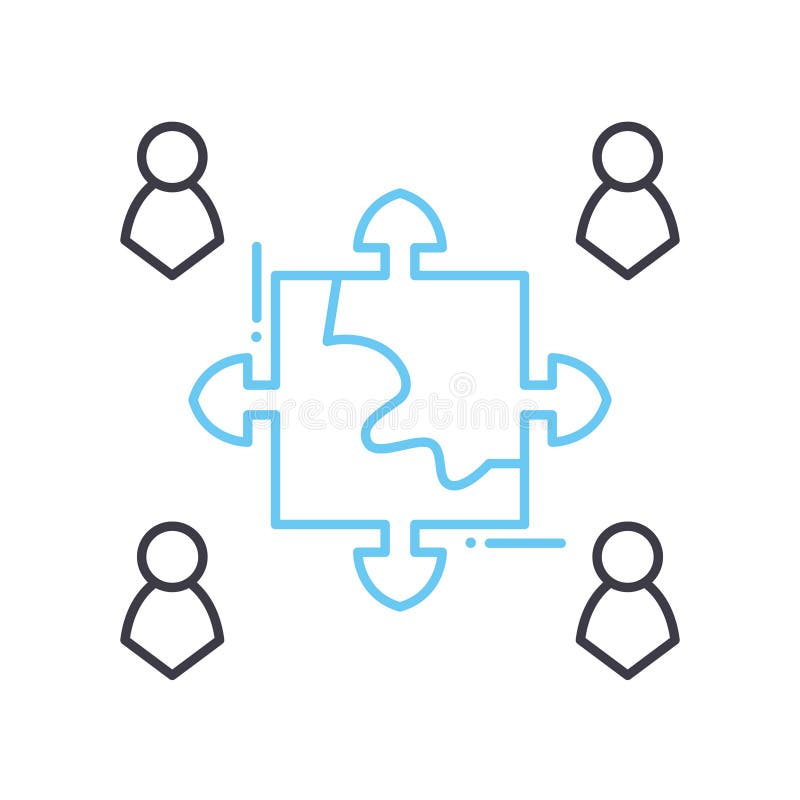 Delegating Task Line Icon, Outline Symbol, Vector Illustration, Concept ... Delegating Task Line Icon, Outline Symbol, Vector Illustration, Concept ...