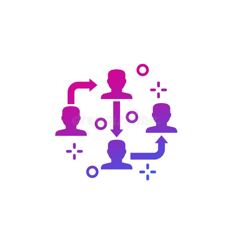 Delegate, Task Delegation Icon on White Stock Vector - Illustration of ... Delegate, Task Delegation Icon on White Stock Vector - Illustration of ...