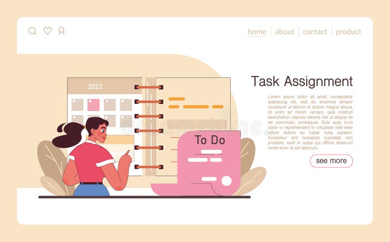 Delegation Web Banner or Landing Page. Task Assignment and Control ...