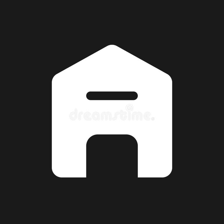 Delete Address Dark Mode Glyph Ui Icon Stock Vector - Illustration of glyph, delete: 264154900