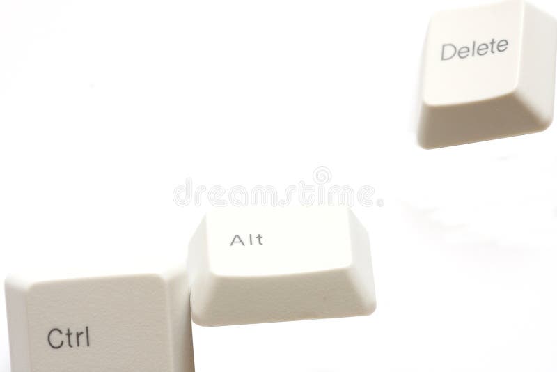Delete alt ctrl стоковое изображение. изображение насчитывающей запрос ...