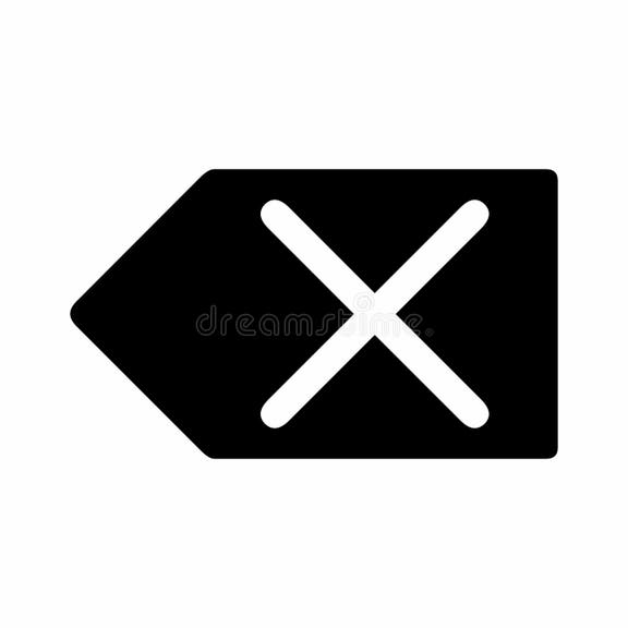 Delete backspace icon stock vector. Illustration of delete - 183740257