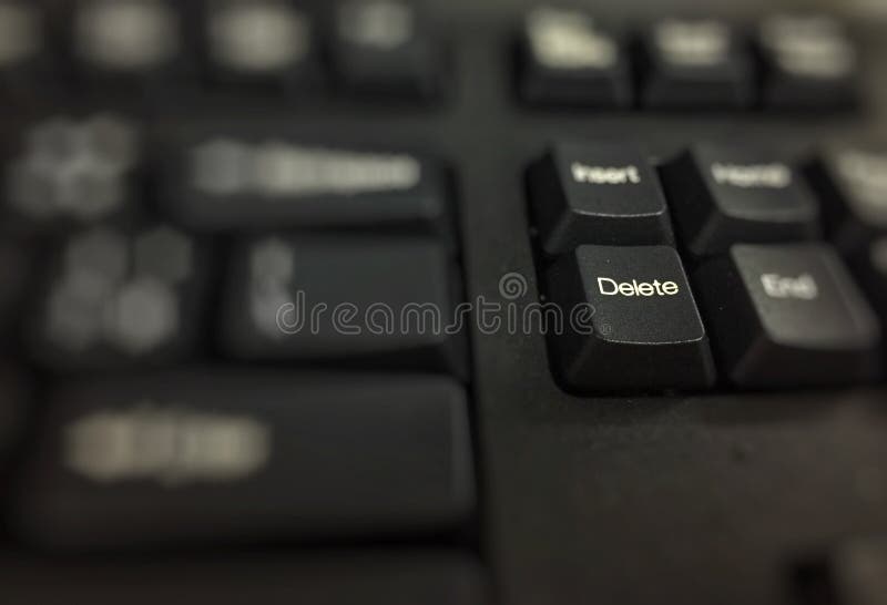 Delete bottom stock photo. Image of delete, focus, bottom - 147069900
