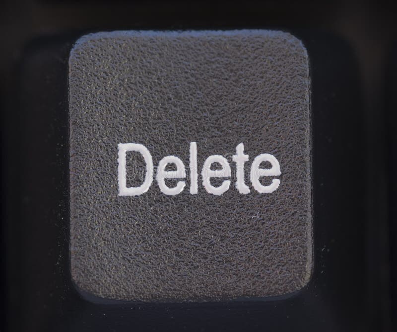 Delete button stock photo. Image of office, building - 28155694
