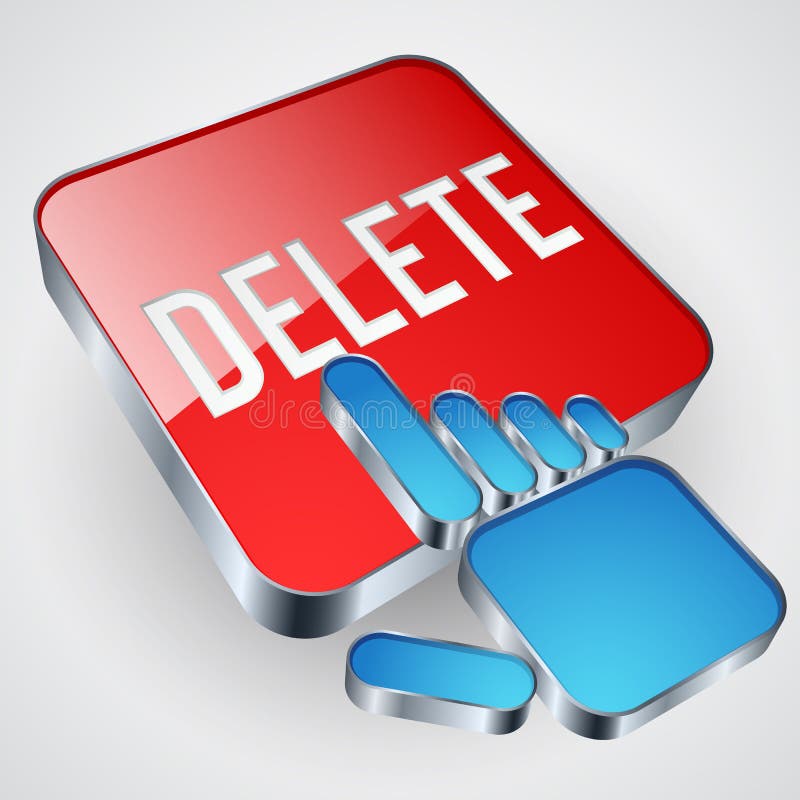 Delete button stock vector. Illustration of style, push - 31607653 Delete button stock vector. Illustration of style, push - 31607653