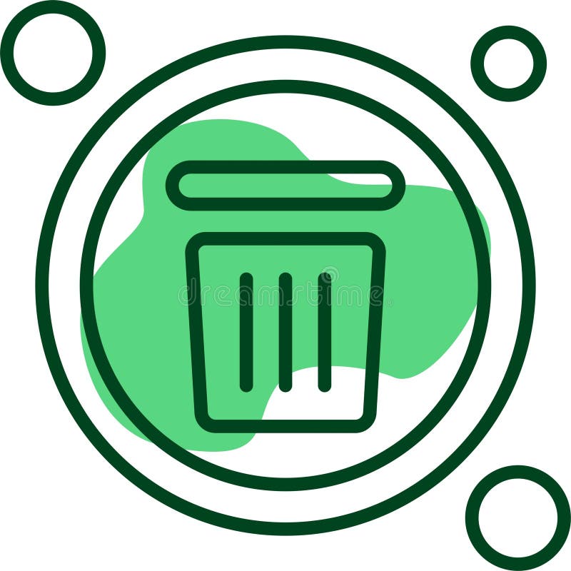 Delete Button and Cursor Clicks. Trash Can. Vector Stock Illustration ...