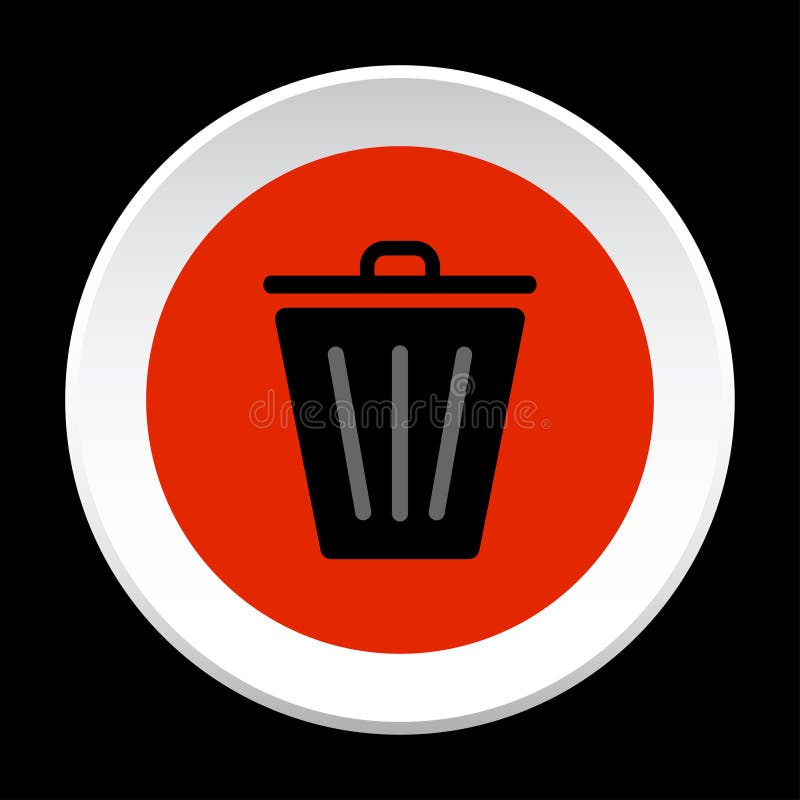 Delete Button With Pointer Clicking Delete Web Buttons Set User Interface Element In Flat