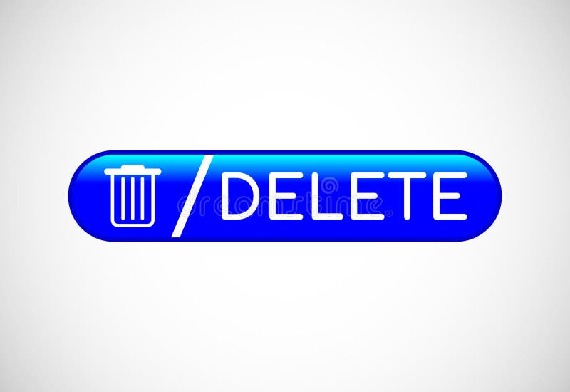 Delete Button Trash Can Bin Symbol Delete Web Icon Vector