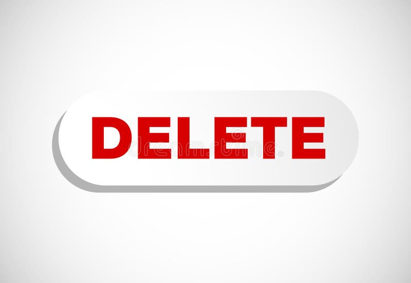 Delete Button Trash Can, Bin Symbol. Delete Web Icon Vector ...
