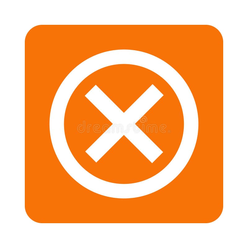 Delete button Vector icon stock vector. Illustration of mark - 136873006