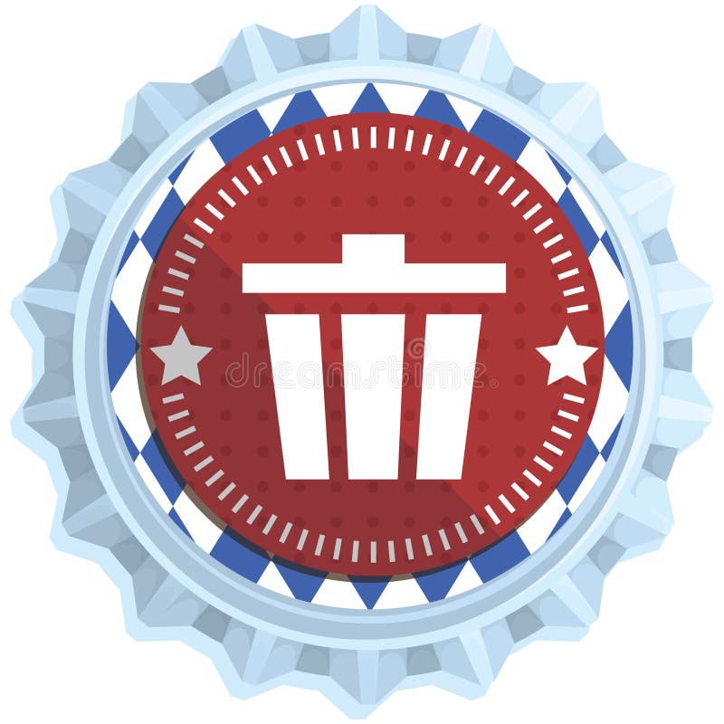 Delete Button. Vector Illustration Decorative Design Stock Vector ...