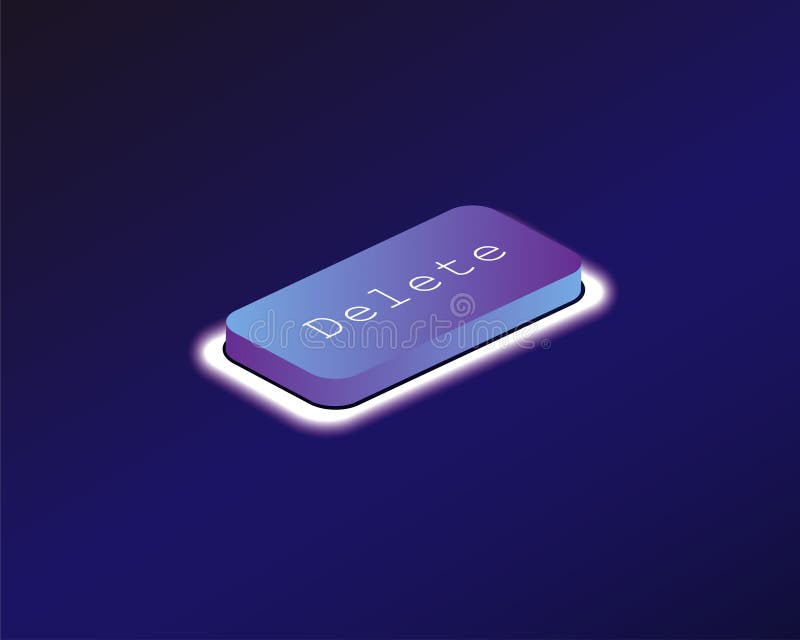 Delete. Covered with a Neon Backlit Keyboard Button. Software ...