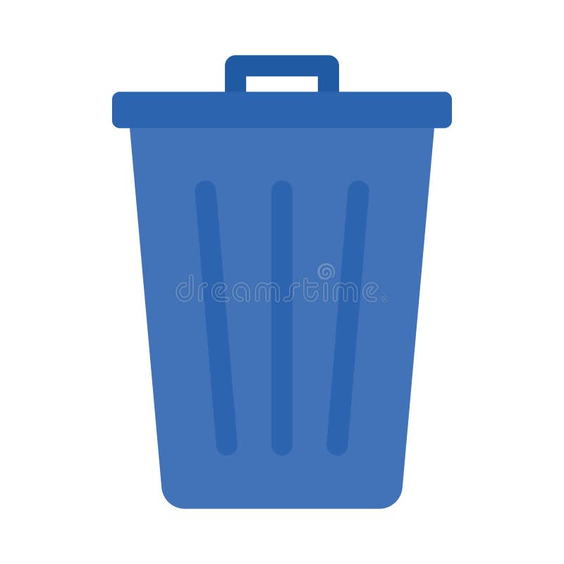 Delete, Dustbin Vector Icon Which Can Easily Modify Stock Illustration ...