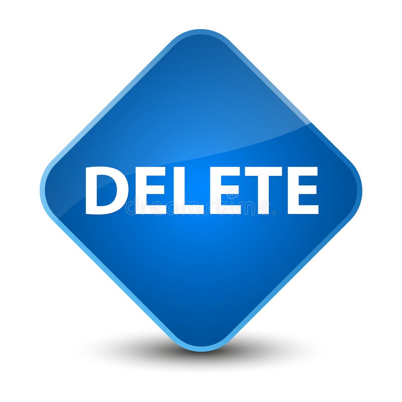 Delete Elegant Blue Diamond Button Stock Illustrations – 4 Delete ...