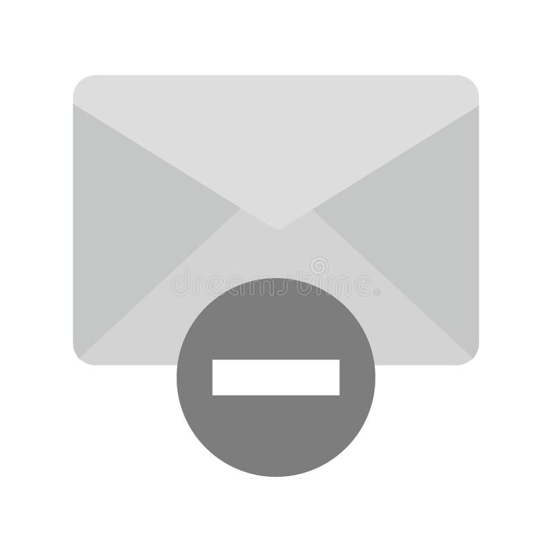 Delete Envelop stock illustration. Illustration of delete - 82810066