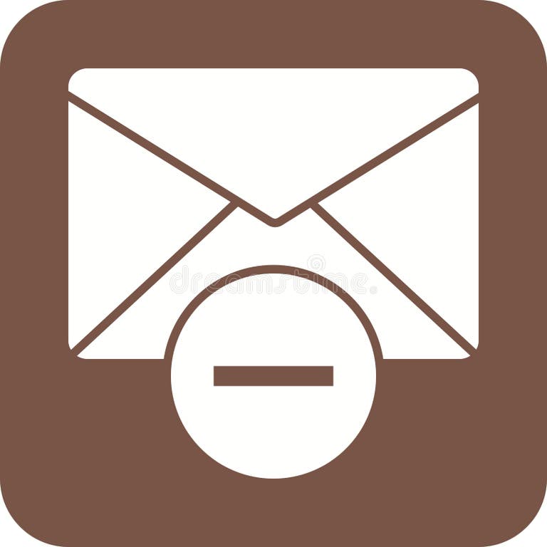 Delete Envelop stock vector. Illustration of business - 80653307