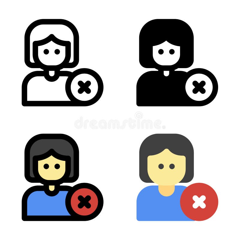 Girl user icon vector flat stock vector. Illustration of element ...