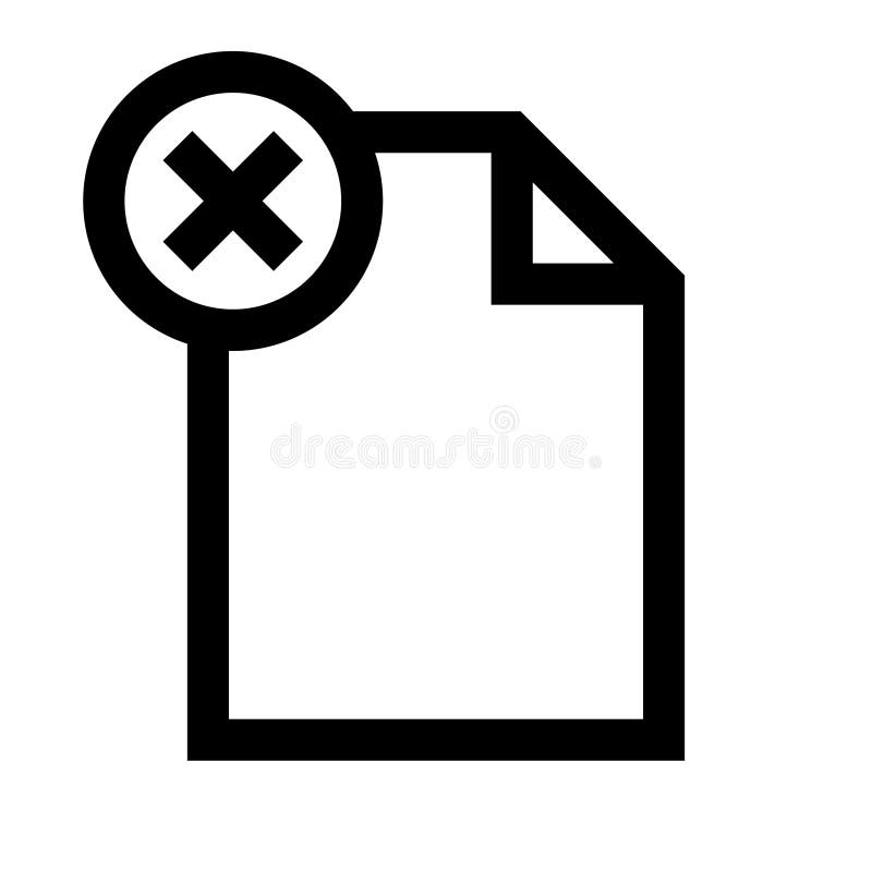 GIF File Icon Line Isolated on White Background. Black Flat Thin Icon ...