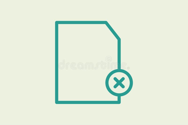 Delete File Icon. Icon Related To UI Elements. Suitable for Web Site ...
