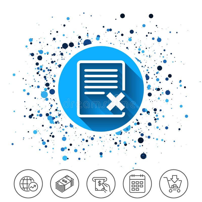 Delete File Sign Icon. Remove Document Symbol Stock Vector ... Delete File Sign Icon. Remove Document Symbol Stock Vector ...