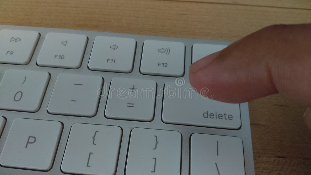 Delete stock image. Image of office, finger, delete, keyboard - 84538843