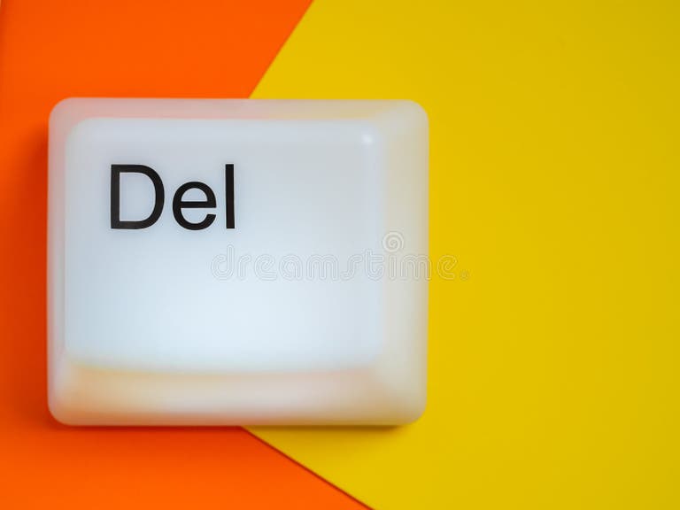 Delete stock image. Image of enter, business, flat, memory - 118932035