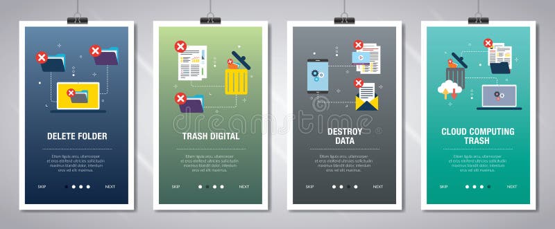 Delete Folder. Folder Icon. EPS 10 Vector File. Flat Design Stock ...