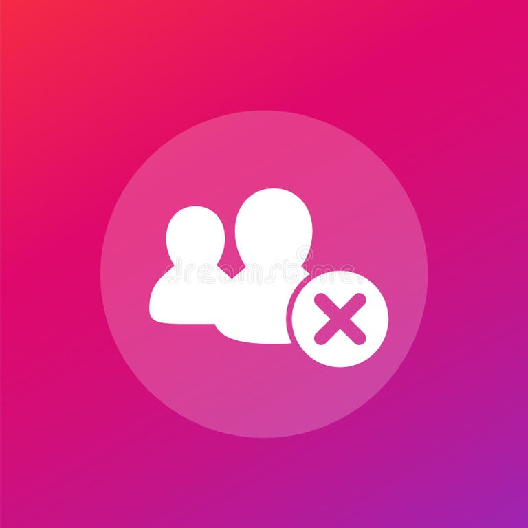 Delete group icon for web stock vector. Illustration of icon - 282427223