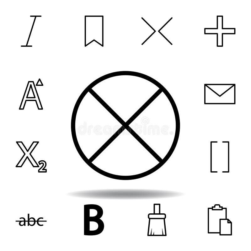 Delete Icon. Can Be Used for Web, Logo, Mobile App, UI, UX Stock ...